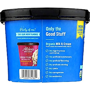 Alden's, Organic Vanilla Bean Ice Cream, 48 oz (Frozen)