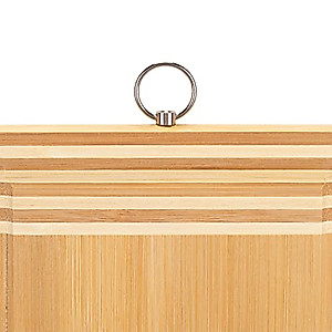 Kitchen Details Bamboo Cutting Board | Medium | Dual Sided Surface | Ultra Thick | Cut Resistant | Drip Edge
