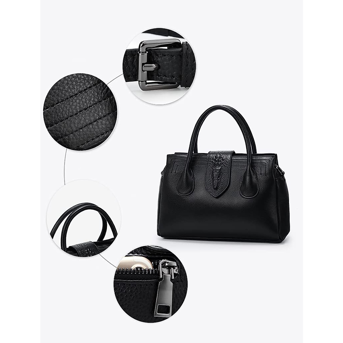 Ladies Messenger Bag Leather Tote Bag Pocket Book Lightweight Shoulder Wallet