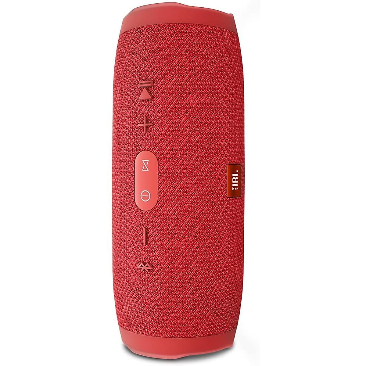 JBL Charge 3 Waterproof Portable Bluetooth Speaker, includes Microfiber Cleaning Cloth - Red