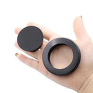 ZXUEZHENG 1 Pieces 2 Inch Silicone Umbrella Hole Ring Plug and Cap Set for Glass Outdoors Patio Table Deck Yard (Silicone,Black)