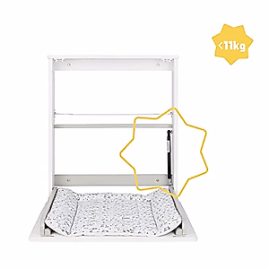 Badabulle Plouf Wall Mounted Changing Table with Changing Mat