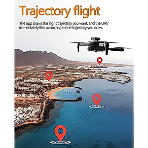 Drones with 4K Camera for Adults, E100 UAV HD Foldable FPV RC Drone Quadcopter with 360°Active Obstacle Avoidance, Dual Cameras Helicopters, Altitude Hold, 360° Flip, Headless Mode