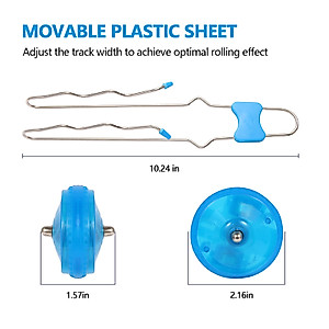 Cemirk Retro Kids Light Up Gyro Wheel Set - Includes 3 10-Inch Track Twisters, Spinning and Light Combo, to Capture Kid's Attention, Ideal for Easter, Birthdays, Christmas, and More