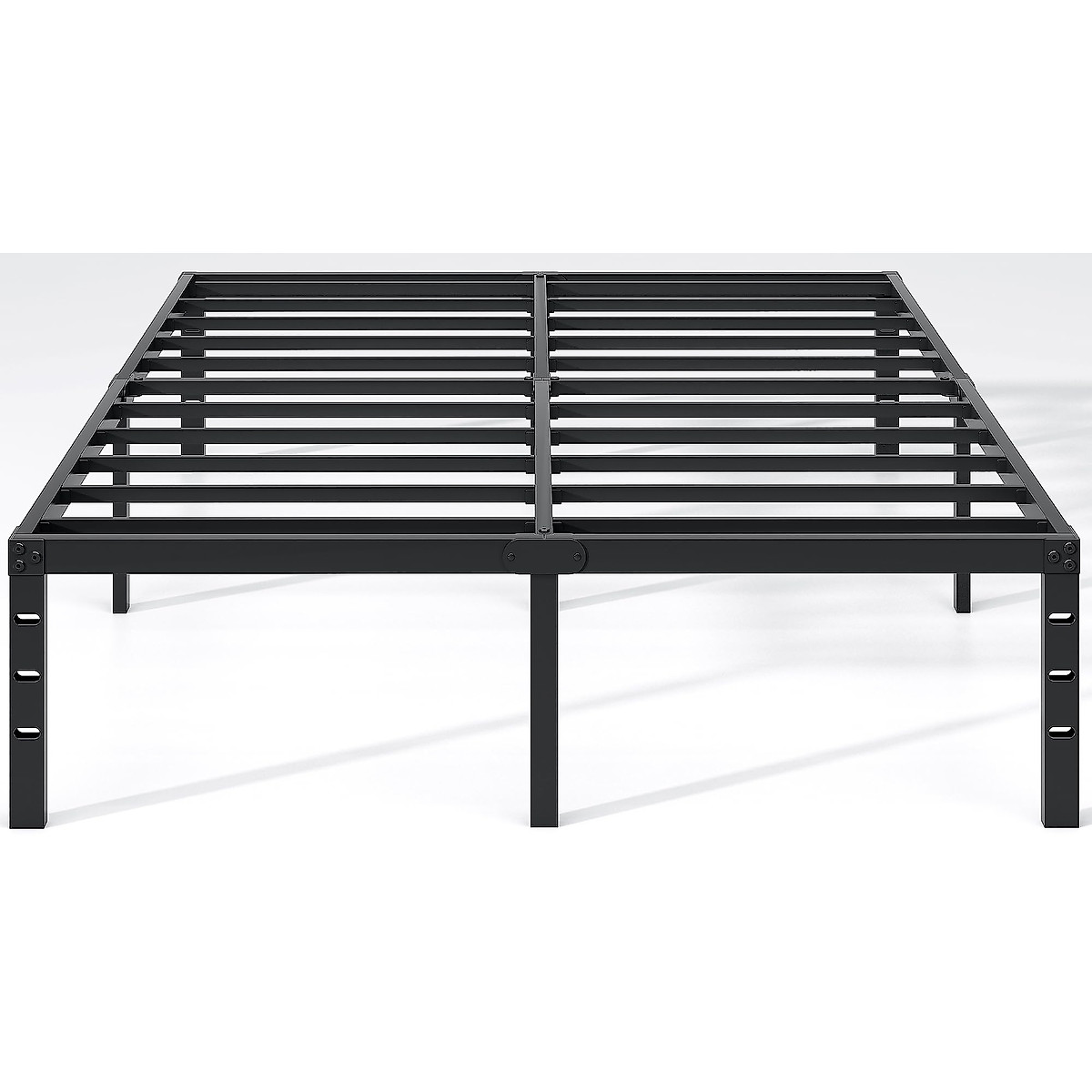 NEW JETO Simple and Atmospheric Metal PlatformStorage Space Under The Bed Heavy Duty Frame Bed, Sturdy Queen Size Bed Frame, 16 Inch, Queen