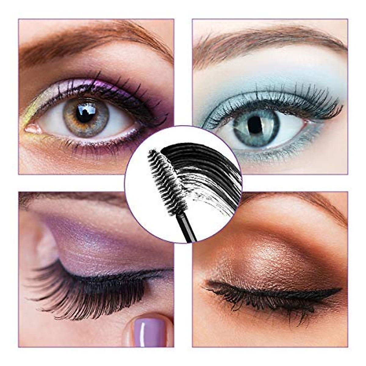 AHIER 20 pcs 4ML Reusable Empty Bottle Tube Container for Eyelash Growth Oil/Mascara with Brush for Home and Travel (20p)