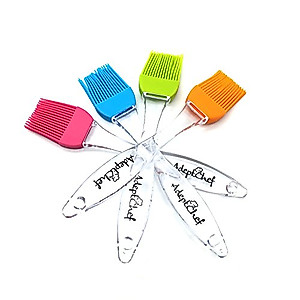Silicone Basting & Pastry Brushes by AdeptChef, Great for BBQ Meat, Cakes & Pastries – Heatproof, Flexible & Dishwasher Safe, EASY Clean, Food Grade, BPA Free, BUY YOUR SET OF 4 TODAY!
