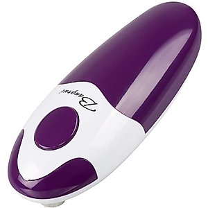 Kitchen Automatic Safety Cordless One Tin Touch Electric Can Opener&Bangrui Professional Electric Can Opener.One-touch switch .Smooth can edge.Being friendly to left-hander and arthritics!(Purple)