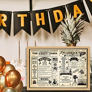 TOYMIS Happy 50th Birthday Cards for Mom Dad, Back to 1973 Retro Happy Birthday Card for Women Funny Creative Birthday Cards for Men Extra Large Birthday Cards for Friend