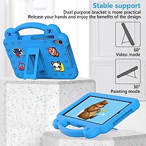YRH for TCL Tab 8le Tablet Case 8.0 inch 2023, Kids EVA Cover with Stand Handle, for TCL Tab 8 LE (9137w)/Tab 8 WiFi (9132x)/TCL Tab 8 Plus(9138s)/TCL Tab 8 SE(6048E)/TCL Tab 8V, Blue