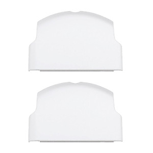 SING F LTD 2PCS Replacement Battery Door Covers Cases Protectors Compatible with Sony PSP 2000 2003 2004 3000 3003 3004 White Plastic Console Accessories