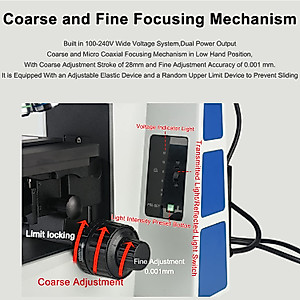 KOPPACE 153X-1530X Electron Metallographic Microscope Light and Dark Field Lens 6.3 Million Pixels Measuring Camera