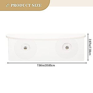 GANAZONO 1 Set Plant Support Plant Shelf Bonsai Stand Indoor Plant Pot Clear Plant Pot Wall Mount Floating Shelf Suction Cup Pot Racks Practical Plant Holders Suction Cup Plant Holders