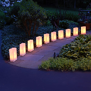 Lumabase 32010 Electric Luminaria Kit, 10.5" H x 6" L x 3.5" W, White