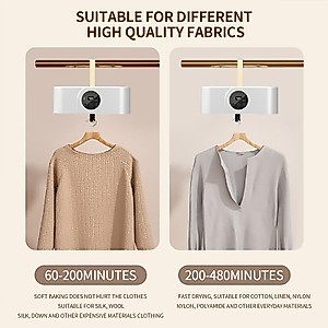 Portable Clothes Dryer, Time Setting Function&Led Light,Easy to Use, for Travel,RV, Apartment, Dorm, For Light Clothes, Underwear, Baby Clothes