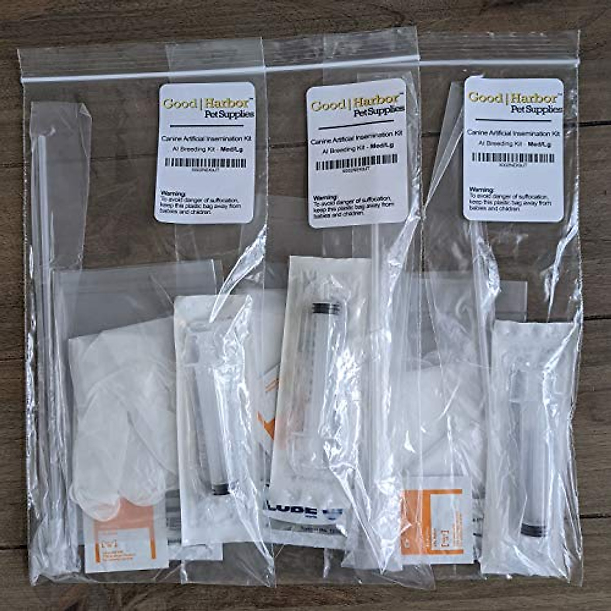 Good|Harbor Pet Supplies | Canine AI Artificial Insemination Dog Breeding Kit - Med/Lg Breed - 3 Pack