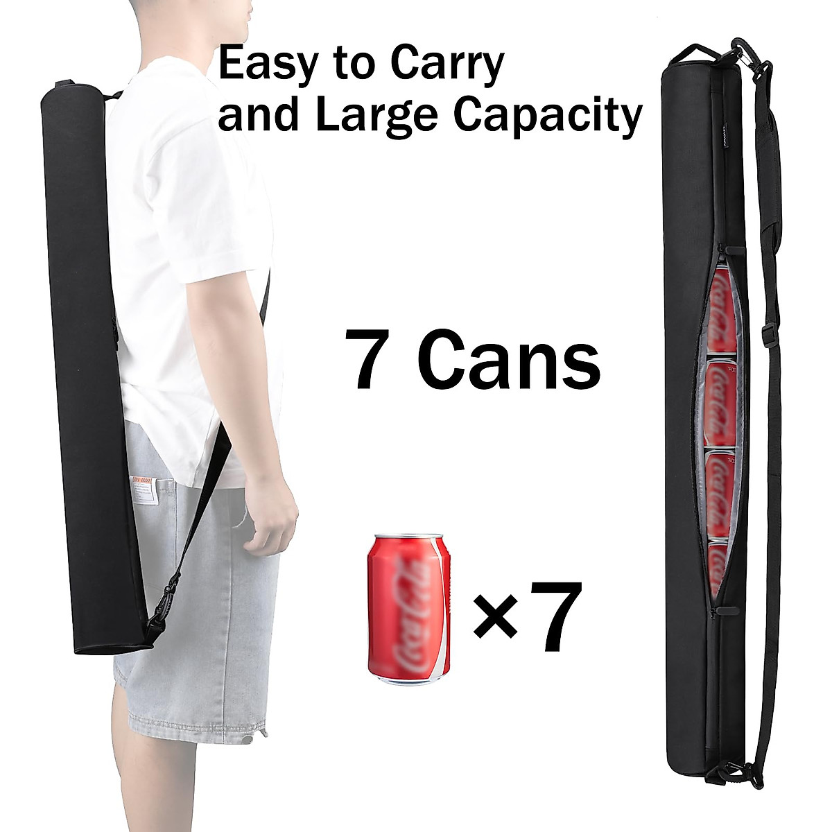AROUY Golf Cooler Bag - Golf Accessories for Men and Small Soft Cooler Bags Insulated Cooler Holds a 6 Pack of Cans, Golf Sports Bags
