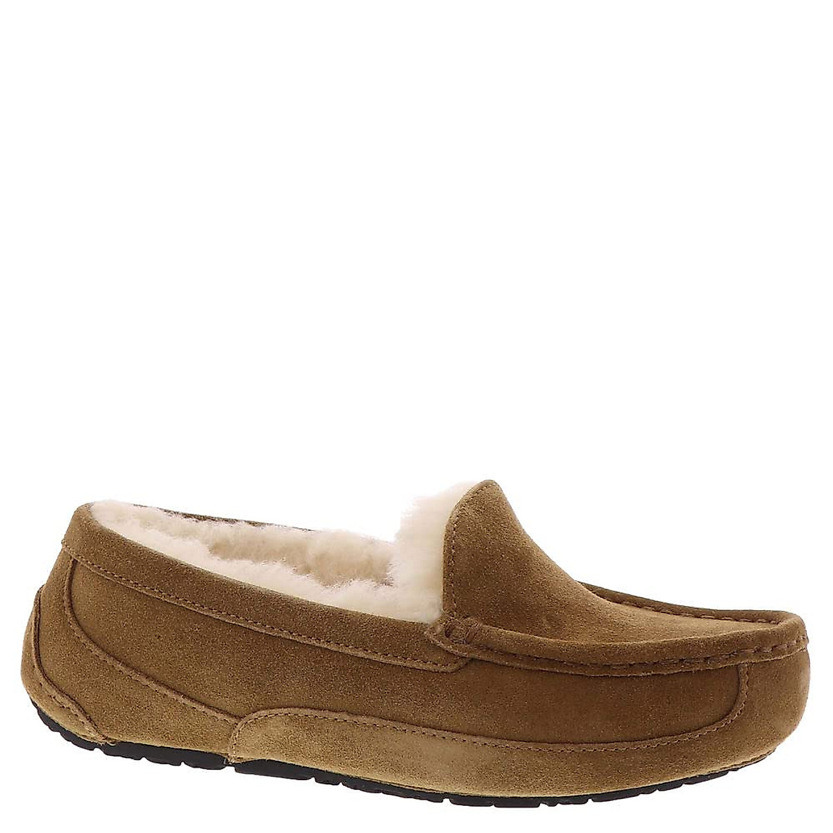 UGG Unisex-Child Ascot Slipper, Chestnut Suede, 6