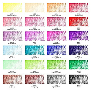 ARTEZA Permanent Markers, Set of 24, Ultra-Fine Tip, Retro Pop Colors