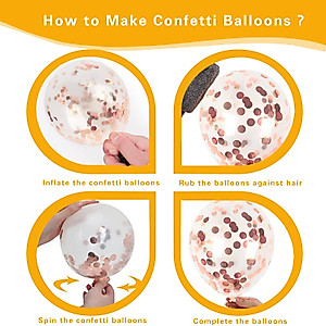 Pink and Blue Balloons, 12 Inch Metallic Blue Pink Balloons Pastel Blue Pink Confetti Balloon for Baby Shower Party Balloons Gender Reveal Birthday Wedding Bridal Party Graduation Decoration