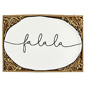 Santa Barbara Design Studio Holiday Ceramic Serving Platter, 14 x 10-Inch, Fa La La