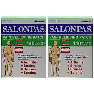 Salonpas Pain Relieving Patch, 140 Patches (2 Pack)