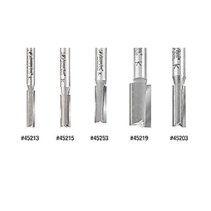 Amana Tool - 45240 Carbide Tipped Straight Plunge 12mm Dia x 3/4 x 1/4" Shank