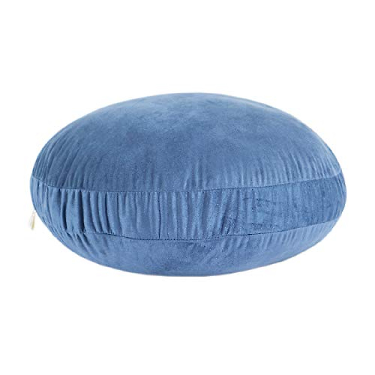 Hodeco Round Throw Pillow 16x16 Down-Like Polyester Super Soft Ultra Fluffy Feather-Like Touch Round Cushion for Couch Decorative Circle Round Floor Pillow for Kids Bed Sofa, 1 Piece, Navy Blue