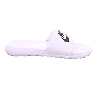 Nike Women's Basic/Active Slide, White Black White, 11 AU