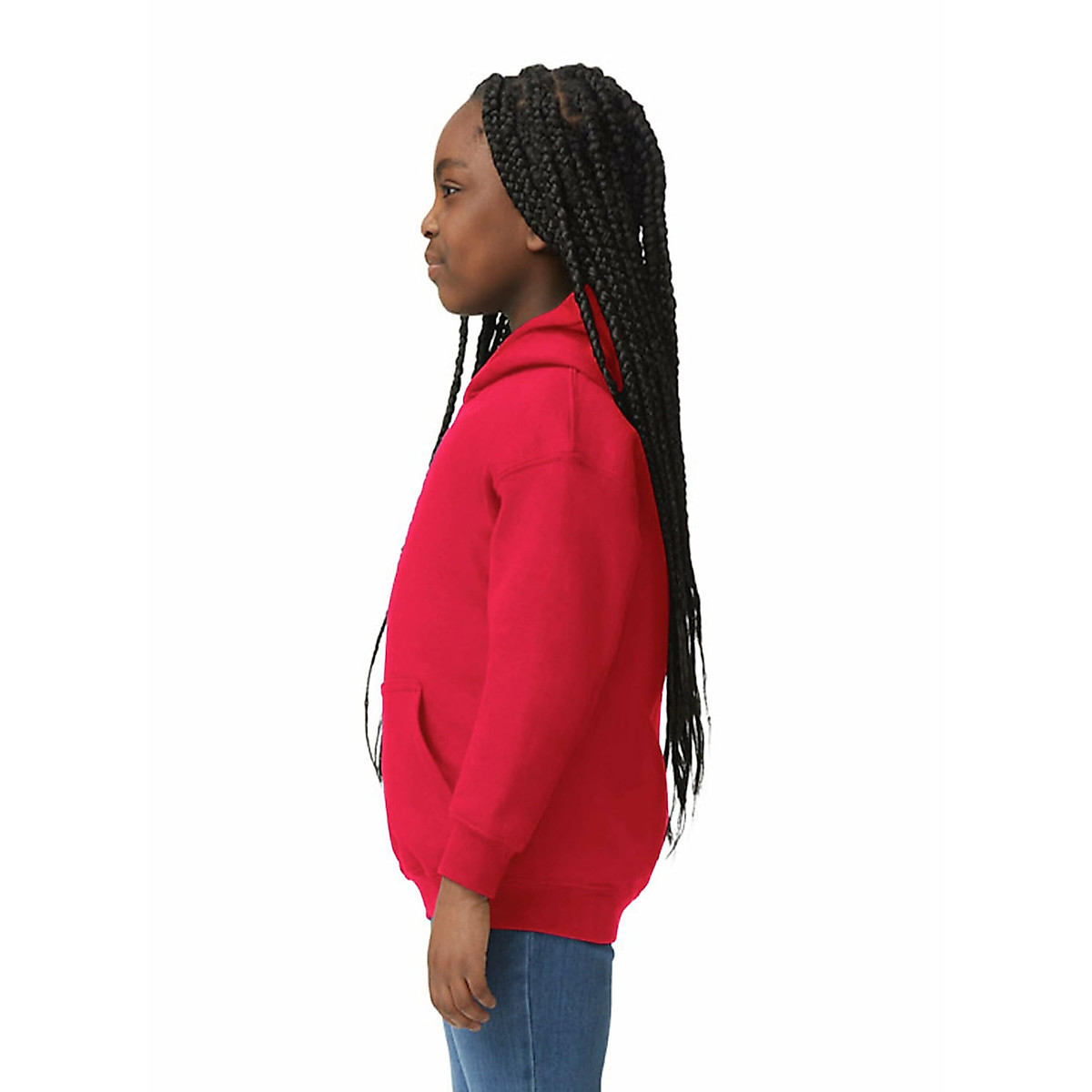 Gildan Youth Hoodie Sweatshirt, Style G18500B, Red, X-Large