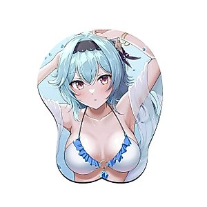 DaTouStriving Anime 3D Mouse pad Mice Pad with Silicone Gel Wrist Rest Support Mouse Pads Cartoon Silicone Gel Wrist Rest Funny for PC Laptop Wrist Milk Silk Fabric