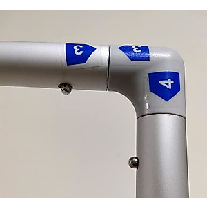 BannerBuzz EZ Extend Display Banner Stand, Hardware only, durable light weight portable easy to assemble, multi-purpose for Indoor Outdoor Advertising and Displays (4' W X 6.5' H Feet)