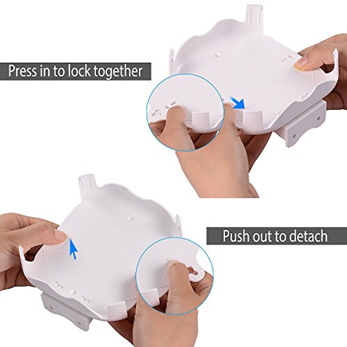 for Home WiFi Pro WiFi Wall Mount Holder by Koroao, Wall Ceiling Bracket with Holder Set for Home WiFi and Pro WiFi System (Set of 3 Wall Mount)