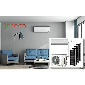 Jntech 12000BTU Solar ACDC Inverter Ductless Mini Split Air Conditioner with Heater