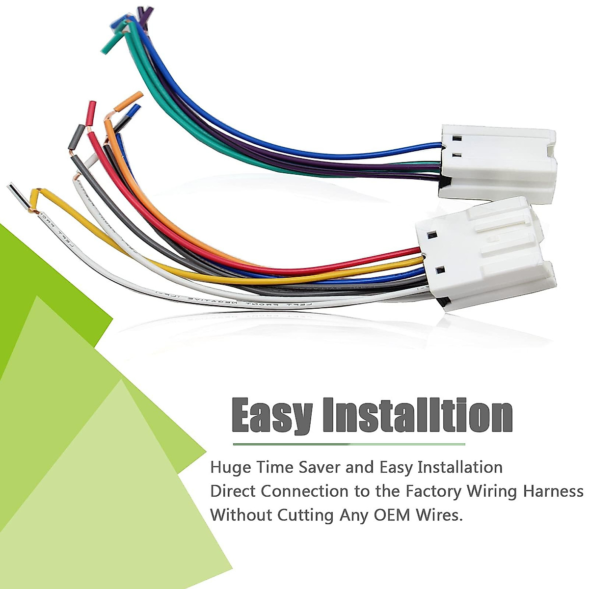 RED WOLF Radio Install Wiring Harness for Nissan 1995-2008, Infiniti 1990-2008 Replacement for Aftermarket Power/Speaker Stereo Plug Connector Non Bose System