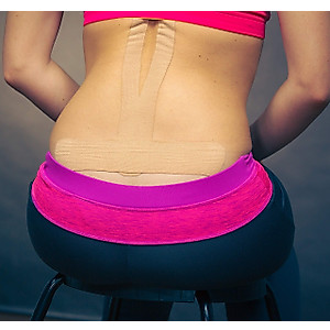 Starktape Kinesiology Tape - Professional 4 Pack Bulk Physio Rolls Sports Tapes for Sensitive Skin. K Physical TherapyTape for Knee, Shoulder, Ankle, Wrist, Foot, Back Injury Muscle Pain aid - Beige