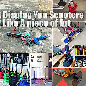 VOKUL Scooter Stand Parking Kick Scooter Holder Stand fit Most Scooters for 95mm -110mm Scooter Wheels - Multiple Scooters, Stable Base,Organize Scooters, Works Perfect