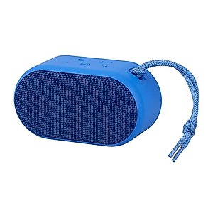 onn. Portable Waterproof Rugged Bluetooth Speaker, Cobalt