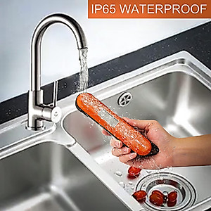 Digital Instant Read Meat Thermometer, Waterproof Foldable Probe, for BBQ, Kitchen, Food Cooking, Candy Making, Deep Fry, Grill, Cheese Making and Roast Turkey, Orange