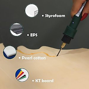 WINONS Hot Wire Foam Cutter with Temperature Controller and Light Indicator 18W, Upgraded WFC-0007 Styrofoam Cutter also can be used as a Hot Knife Foam Cutter and Polystyrene Cutting Tool