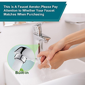 Wozoohyi Faucet Aerator 6PCS Sink Aerator Replacement Parts, 2.2 GPM Kitchen Sink Aerators Regular Standard,Bathroom Sink Aerator with Gasket,Kitchen Sink Aerators (A-Silver 6Pcs)