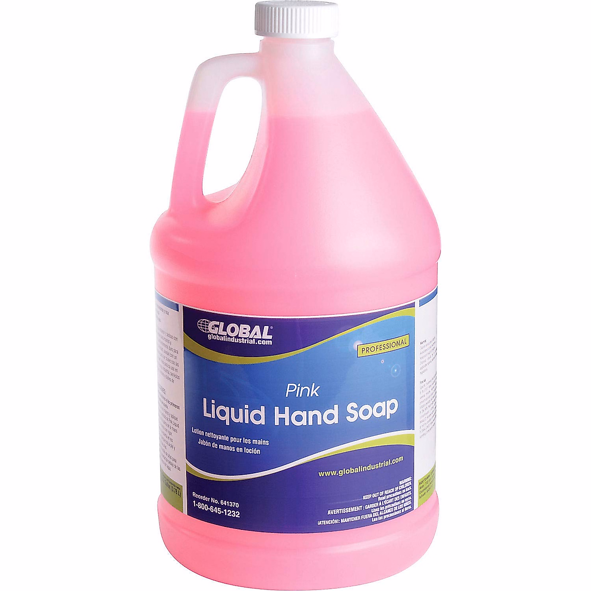 Global Industrial Liquid Hand Soap, Case of Four 1 Gallon Bottles, Pink