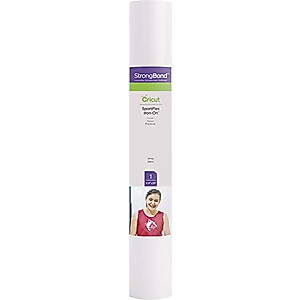 Cricut SportFlex Iron On Vinyl, DIY Supplies, 11.8” x 24” HTV Roll - White