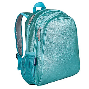 Wildkin 15-Inch Kids Backpack for Boys & Girls, Perfect for Early Elementary, Backpack for Kids Features Padded Back & Adjustable Strap, Ideal for School & Travel Backpacks (Blue Glitter)
