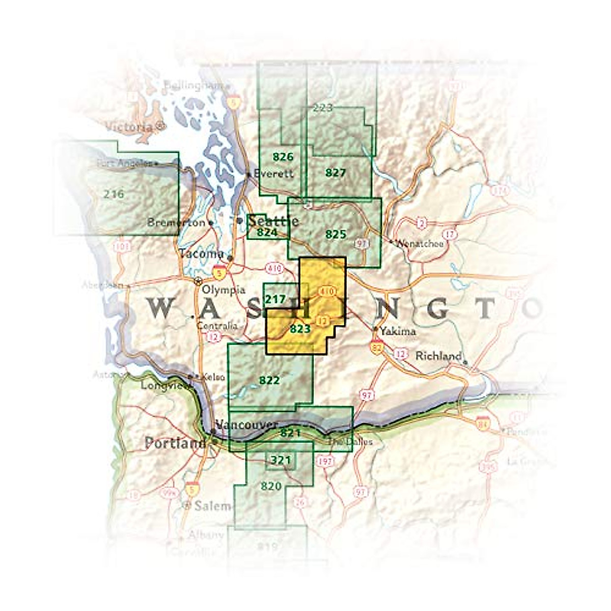 Goat Rocks, Norse Peak and William O. Douglas Wilderness Areas Map [Gifford Pinchot, Mt. Baker-Snoqualmie, and Okanogan-Wenatchee National Forests] (National Geographic Trails Illustrated Map, 823)
