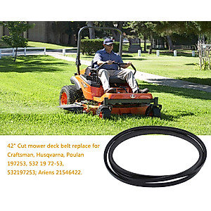 532197253 Drive Belt 1/2"x101" Compatible with Husqvarna 42" Deck Cut Mower Replace for Ariens 21546422, 21547025, 21547238, AYP 197253