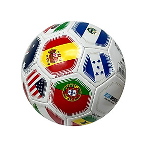 Icon Sports Country Flags Soccer Ball Size 5, World Club National Teams, Flag Soccer Ball #5