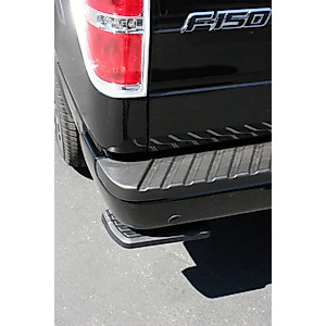 AMP Research 75302-01A BedStep Retractable Bumper Step for 2006-2014 Ford F-150 & Raptor (Excludes Flareside),Black,Large