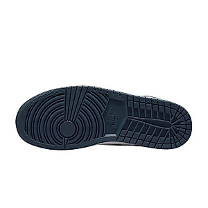 Nike Men's Air Jordan 1 Mid Sneaker, Armory Navy/White/Black, 10