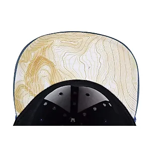 Sendero Provisions Co. Outdoor Adjustable Snapback Rope Hat with Rocky Mountain National Park Woven Patch (Navy/Slate)